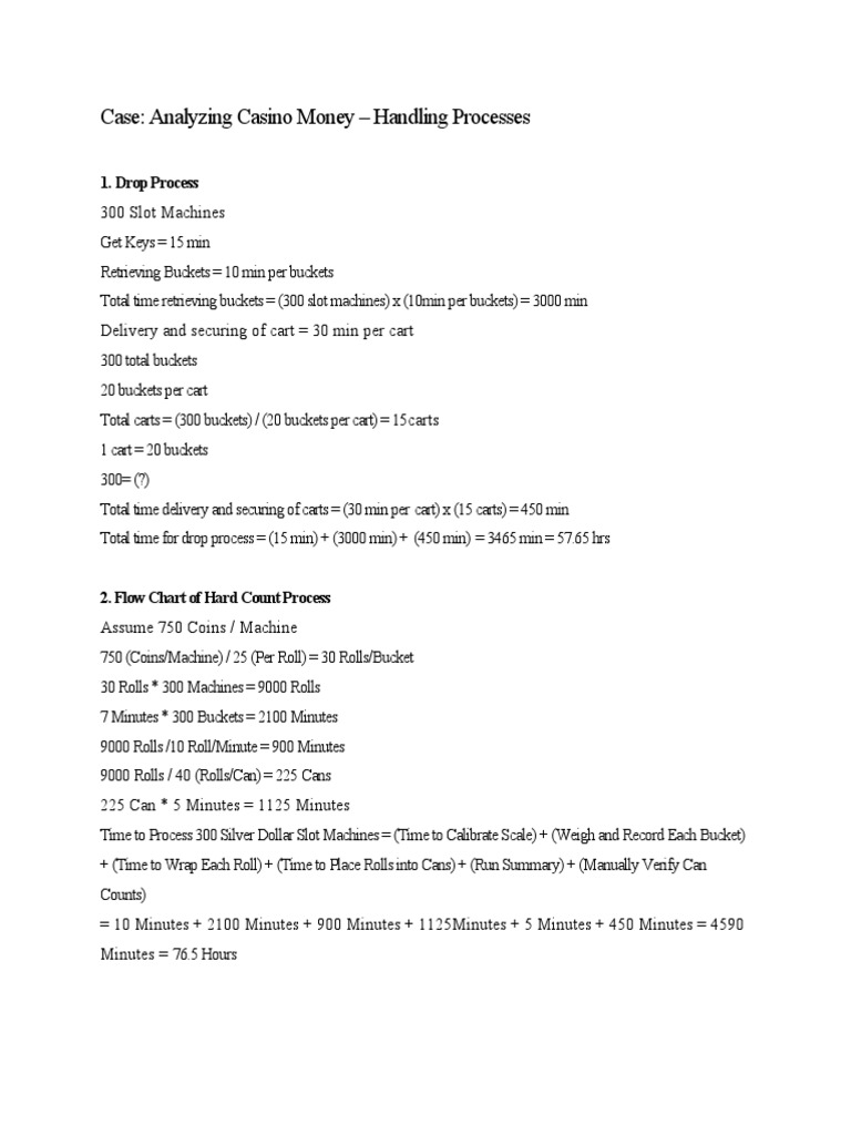 Casino Money Handling Process | PDF | Gambling | Gaming