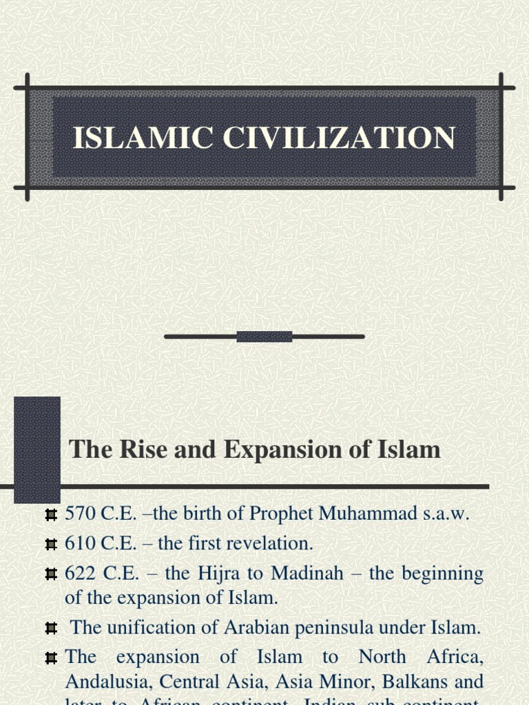 Islamic Civilization | PDF | Muslim World | Science