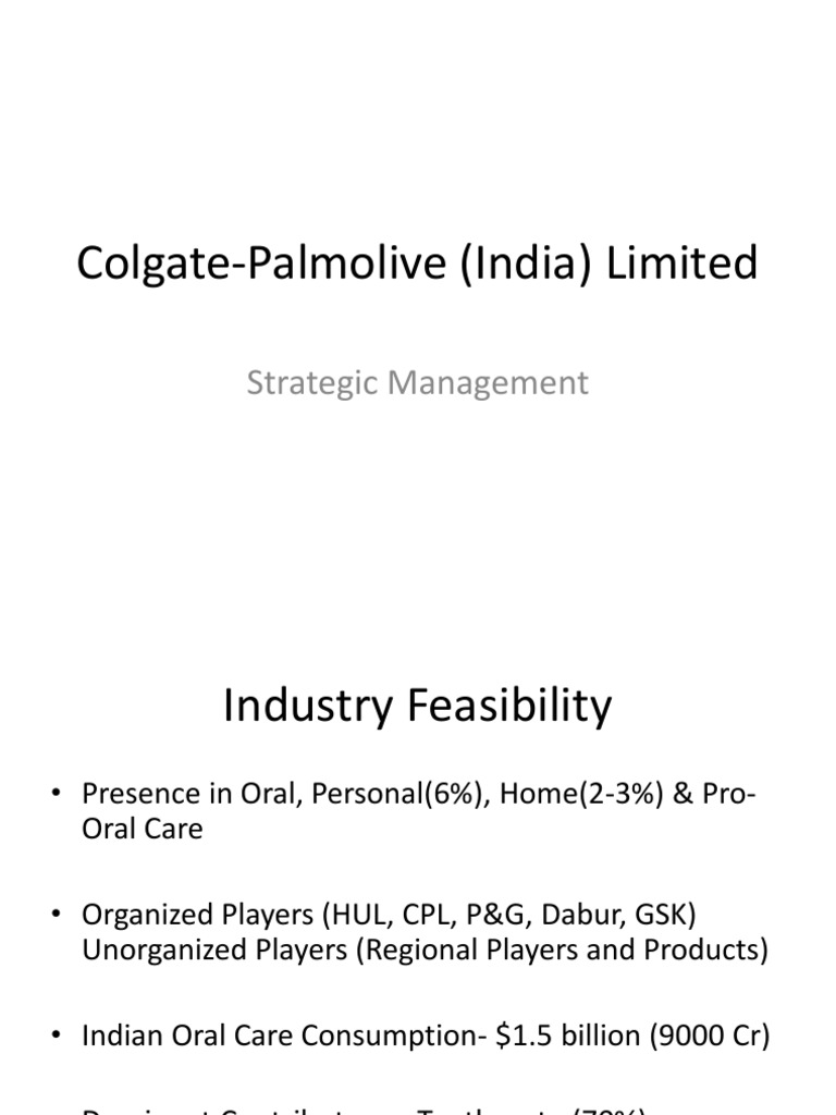 Colgate-Palmolive (India) Limited | PDF | Strategic Management ...