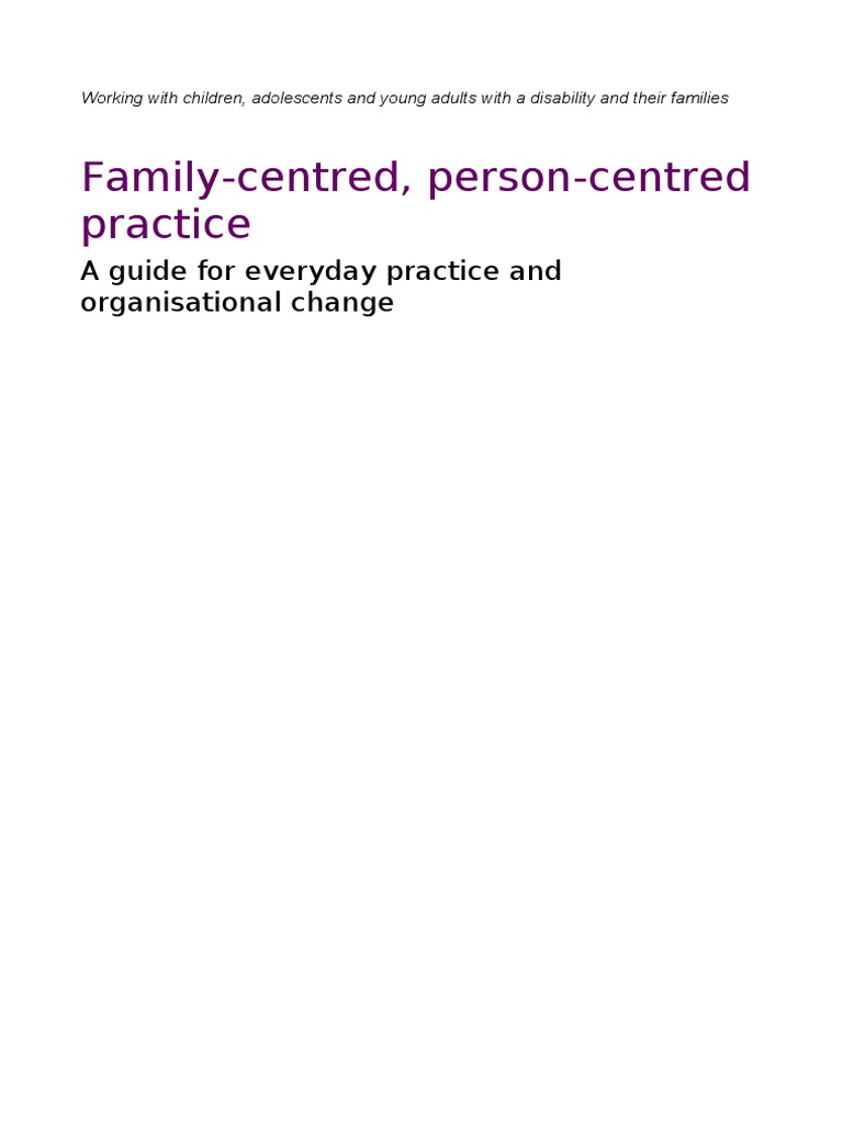 02 Familycentredpracguide Foundation Guide 1012 | Download Free PDF | Inclusion (Education ...