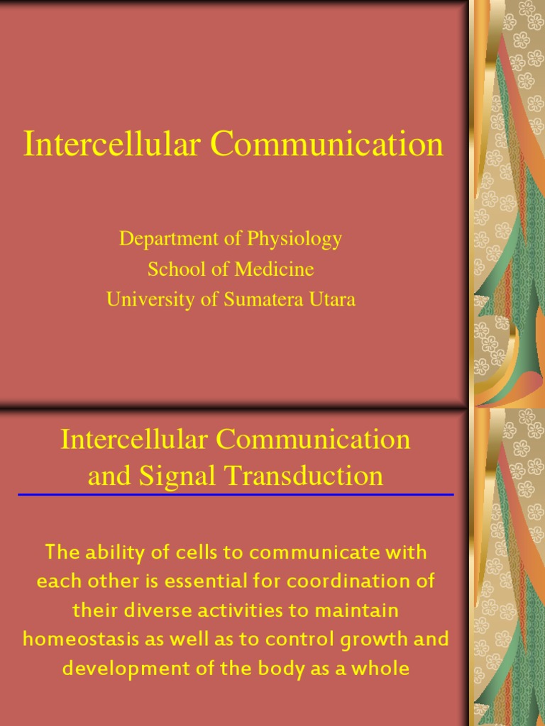 Intercellular communication.ppt | Cell Signaling | Hormone