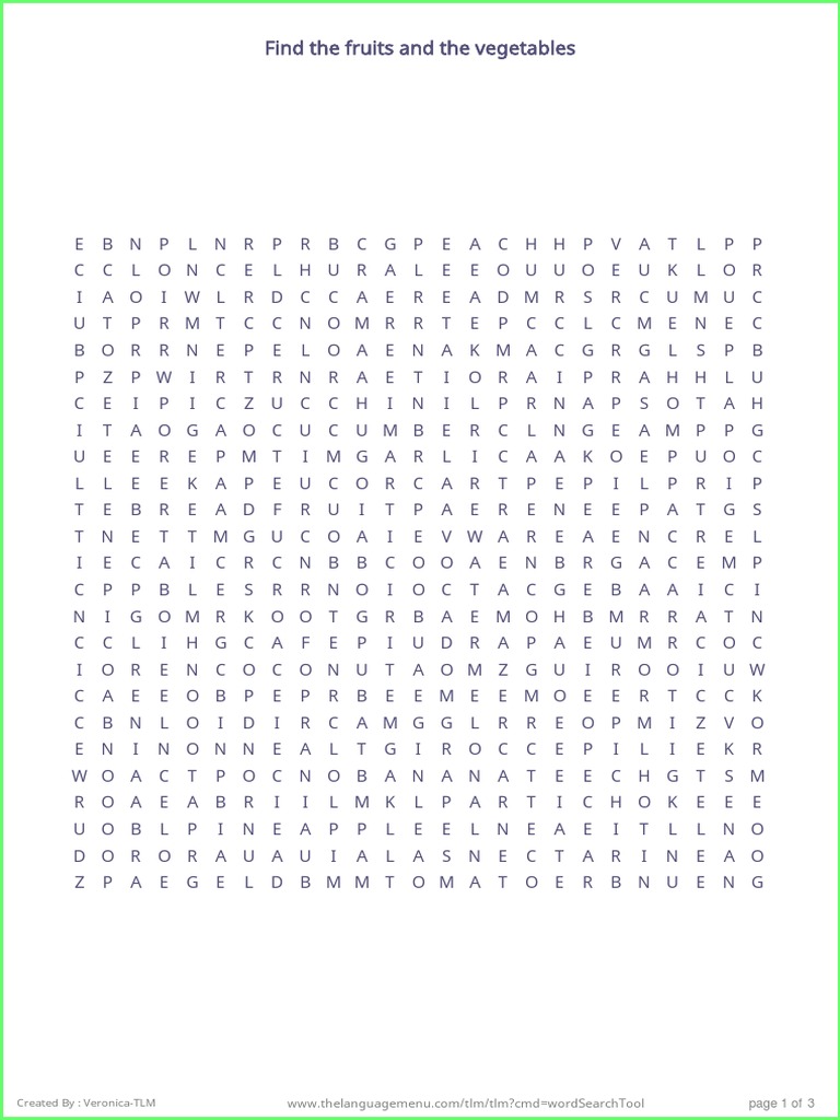 Word Search Example Package 1 | PDF