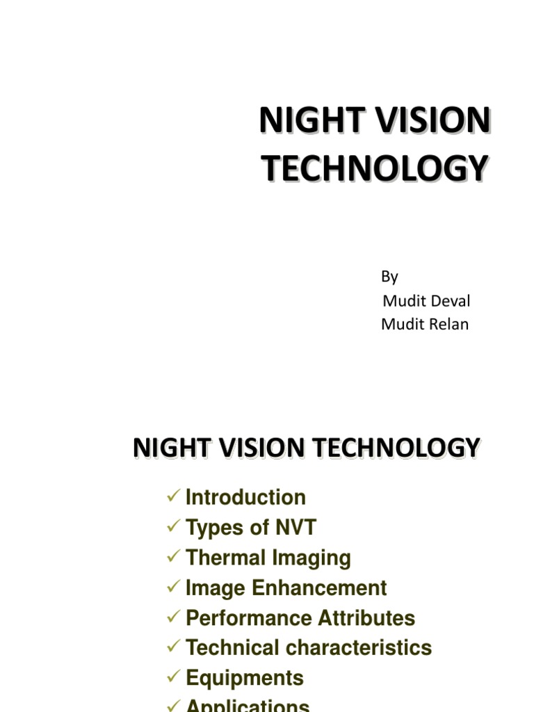 Night. Vision Technology | PDF | Physical Chemistry | Optics
