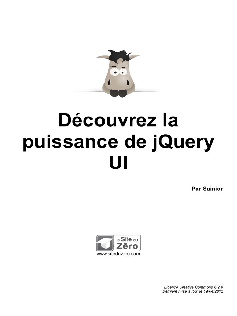 Maîtrisez jQuery UI facilement | PDF | JavaScript | Élément HTML