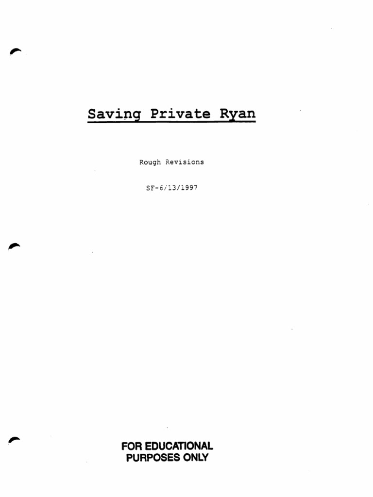 Saving Private Ryan PDF | PDF