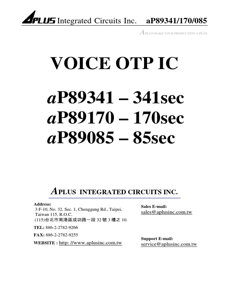 Voice Otp Ic PDF | PDF | Input/Output | Central Processing Unit