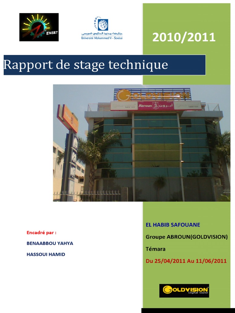 Rapport de Stage au Groupe Abroun | PDF | Tube électronique | DVD