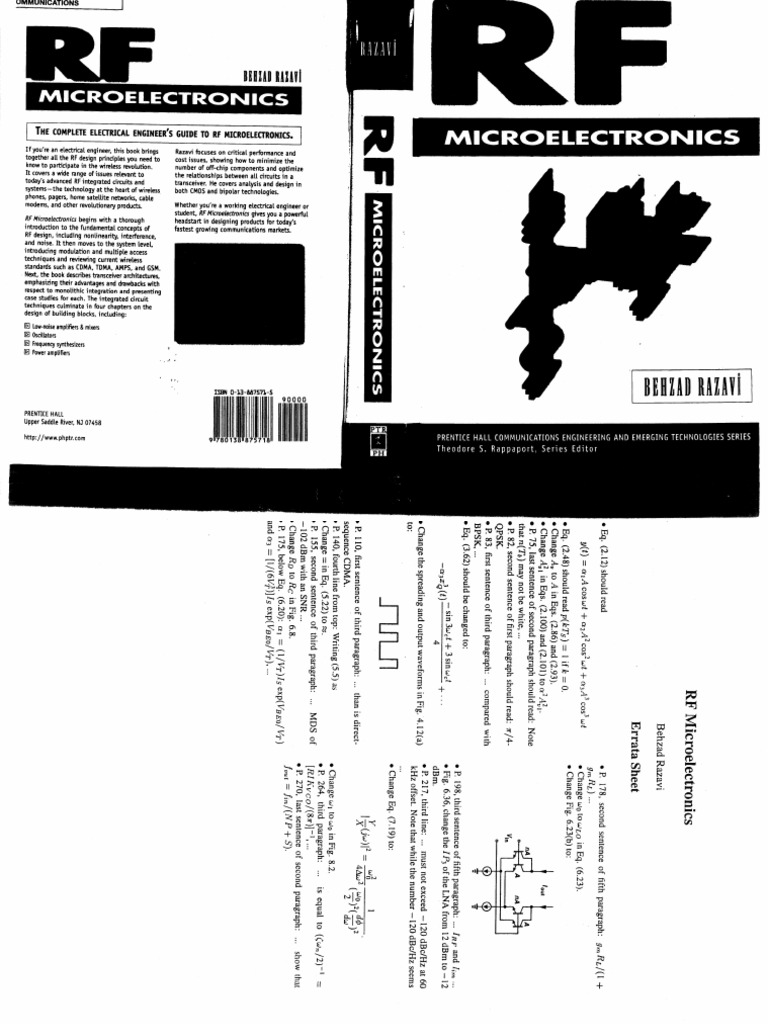 Razavi - RF Microelectronics PDF | PDF
