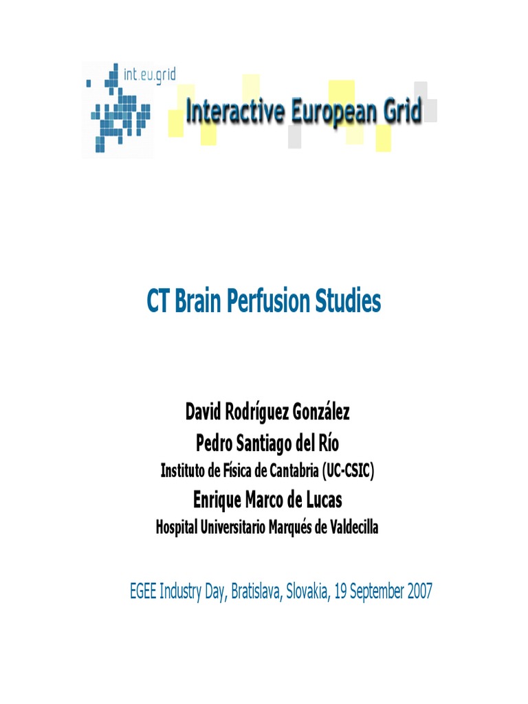 CT Brain Perfusion Studies | PDF | Stroke | Ischemia