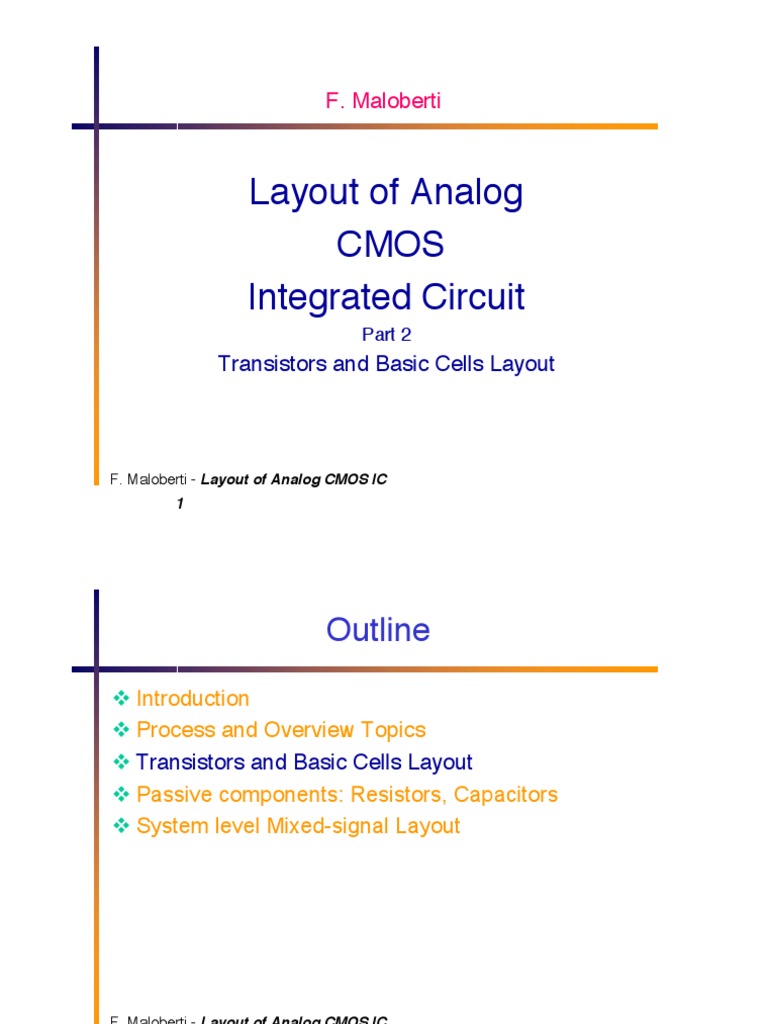 CMOS Analog IC Layout Techniques | PDF | Business