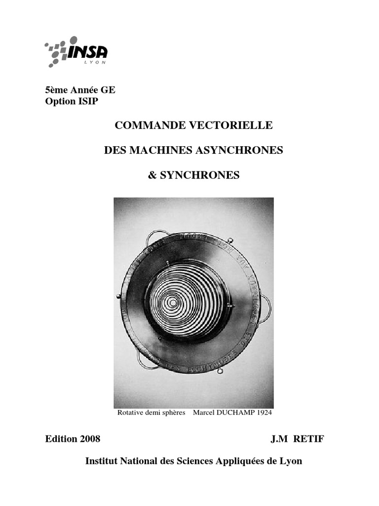 Commande Vectorielle Des Machines Asynchrones & Synchrones | PDF ...