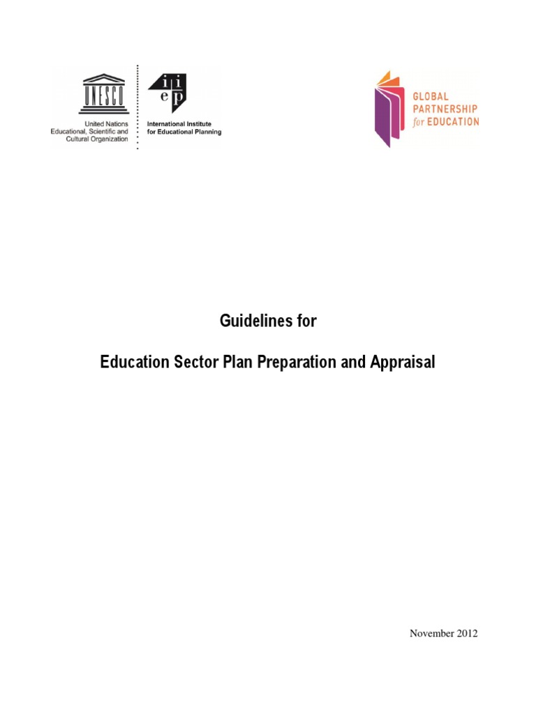 Guidelines for Education Sector Planning | PDF | Strategic Management ...