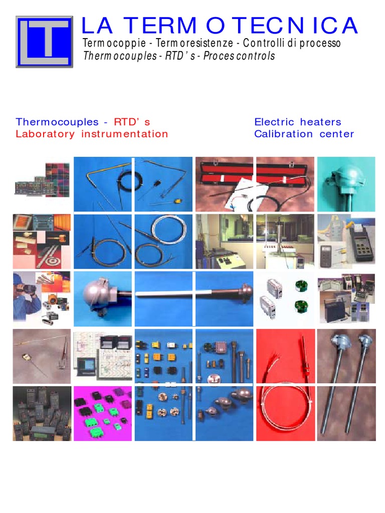 2002catalog La Termotecnica | PDF | Thermocouple | Vacuum Tube