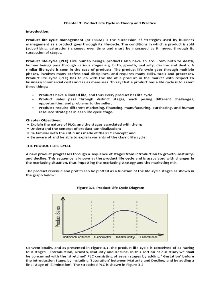 Chapter 3 - Product Life Cycle in Theory and Practice | PDF | Marketing ...