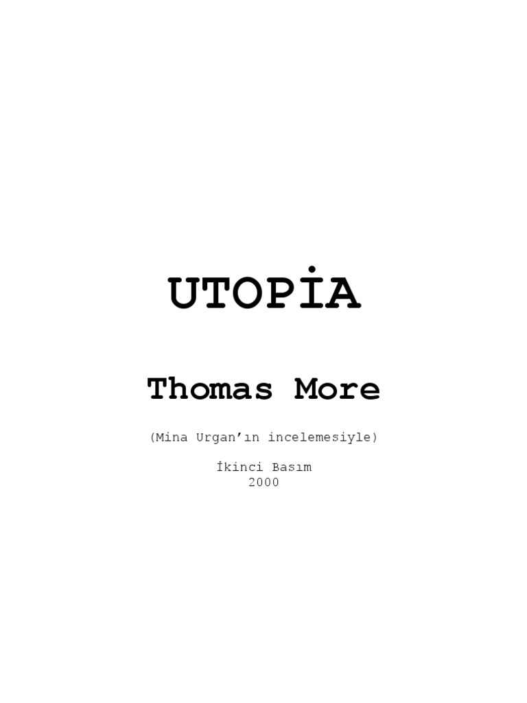 Thomas More - Utopia | PDF