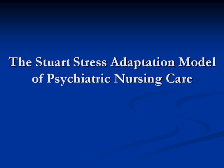 Stuart Stress Adaptation Model Overview | PDF | Self-Improvement