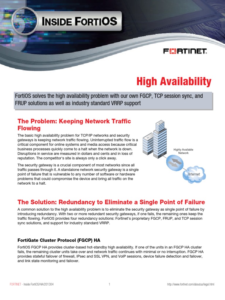 Fortigate Inside HA 50 | PDF | Load Balancing (Computing) | Router ...