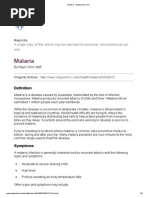 Biology Investigatory Project | PDF | Malaria | Plasmodium