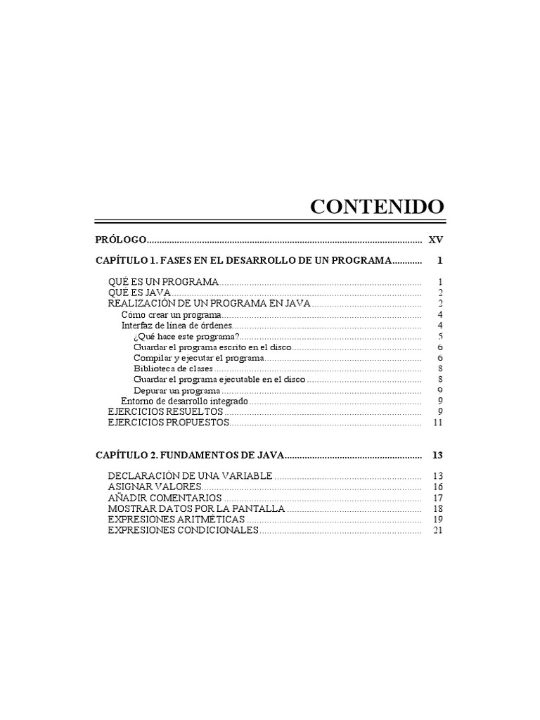 Libro de Java | PDF | Programa de computadora | Programación