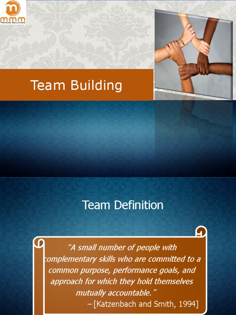 Team Building | PDF | Team Building | Behavioural Sciences