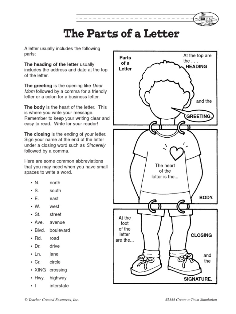 The Parts of A Letter | PDF