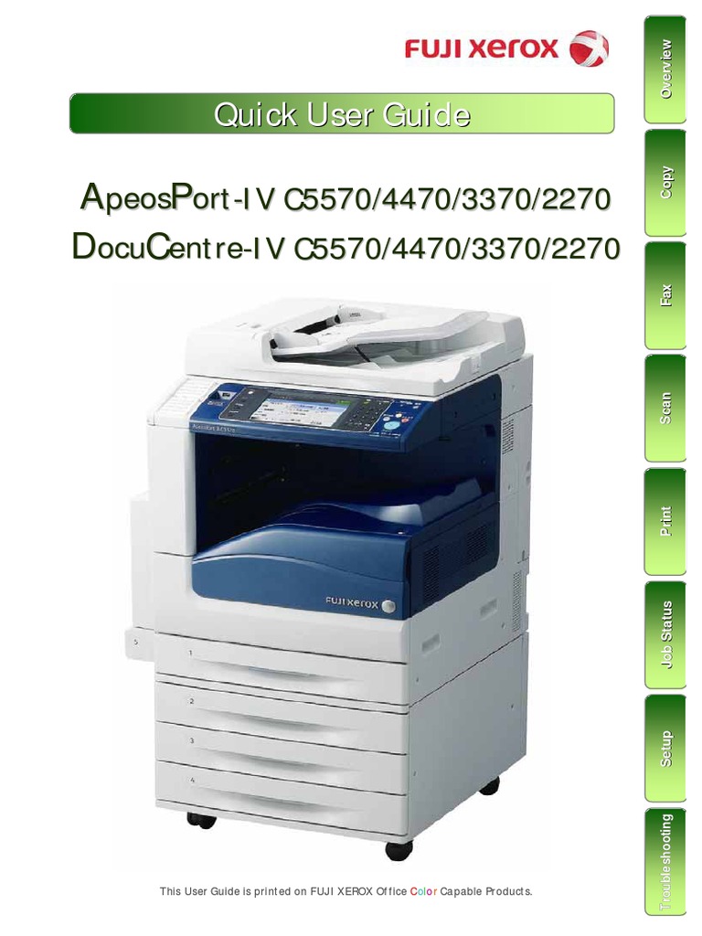 Fuji Xerox Apeos_Port_DoceCentre_iv_c5570_4470_3370_2270 User Guide | Image Scanner | Email