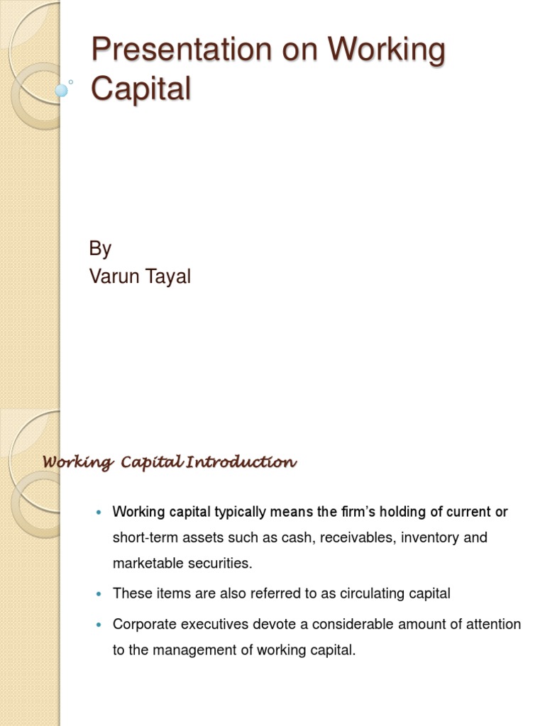 Power Point (Working Capital) | PDF | Working Capital | Financial Capital
