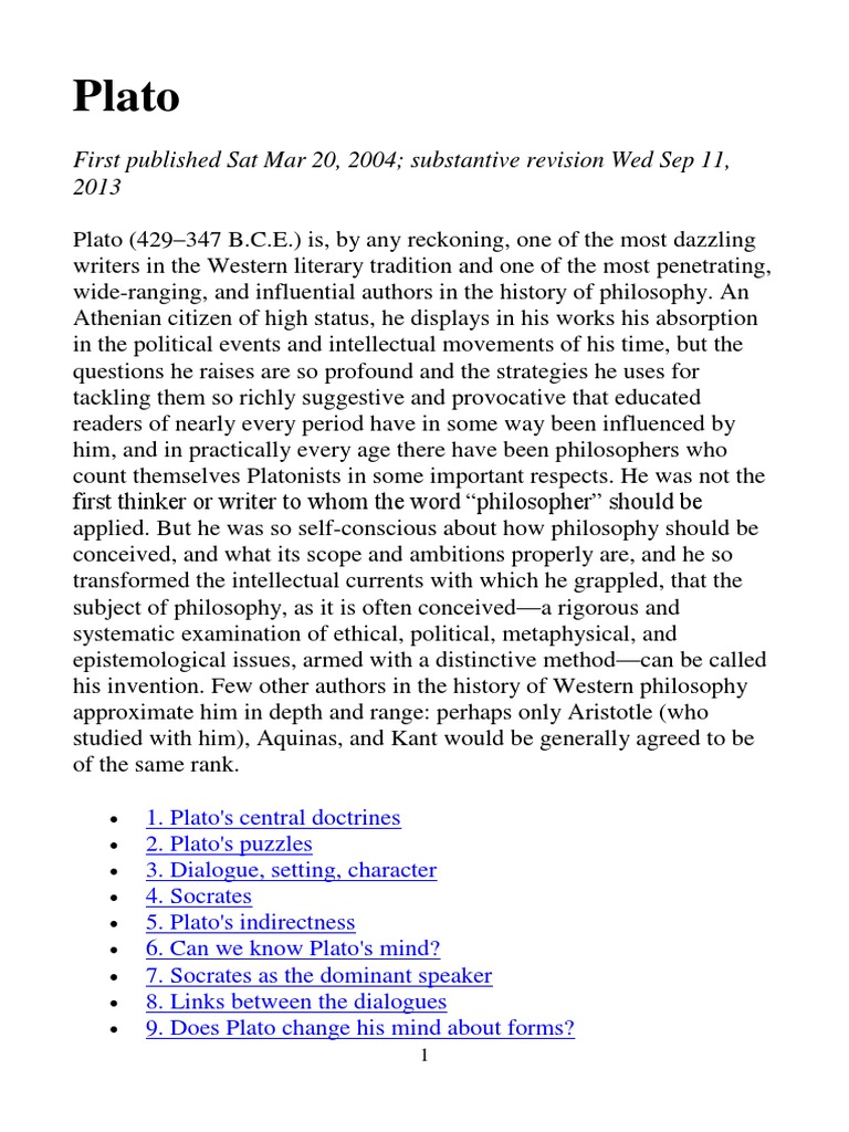 Plato.pdf | Plato | Socrates