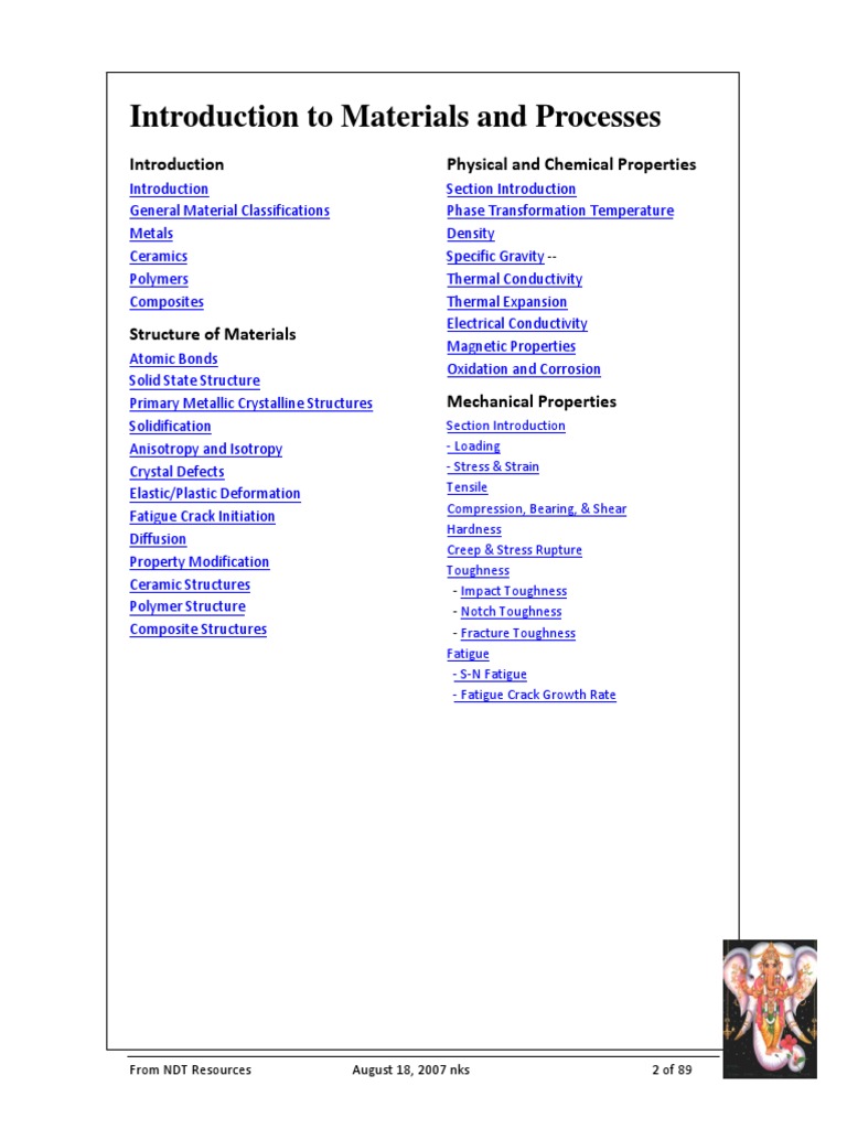 Introduction To Materials and Processes PDF | PDF | Ion | Crystal Structure