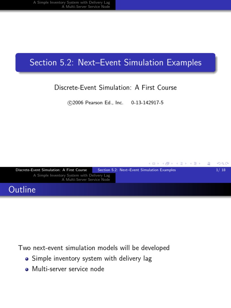Section 5.2: Next-Event Simulation Examples | PDF | Queue (Abstract ...
