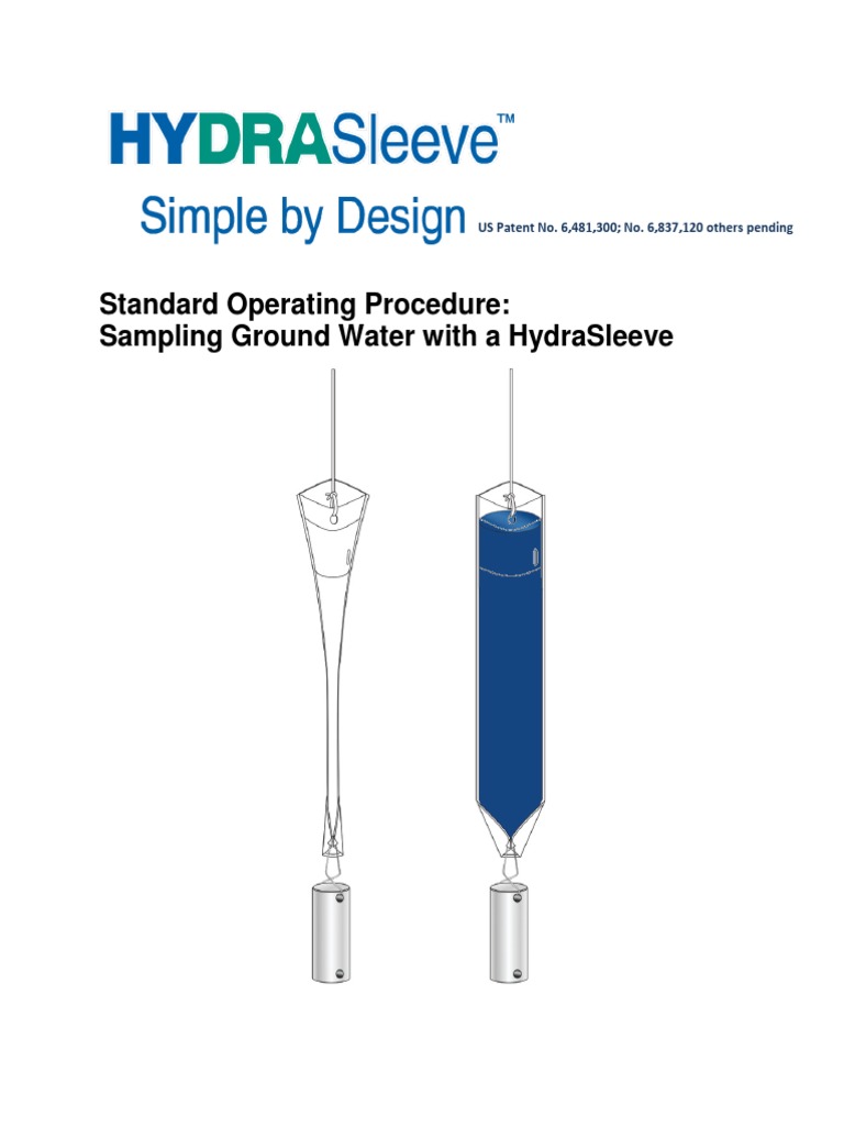 HydraSleeve_SOP.pdf | Volatile Organic Compound | Sampling (Statistics)