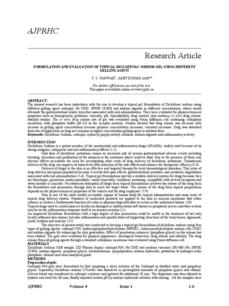 Jurnal Formulasi Gel Yang Dipakai | PDF | Material | Zat Kimia