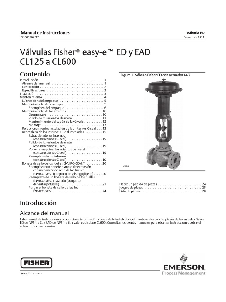 Fisher 667 Ed Español | PDF | Tornillo | Tubería (transporte de fluidos)