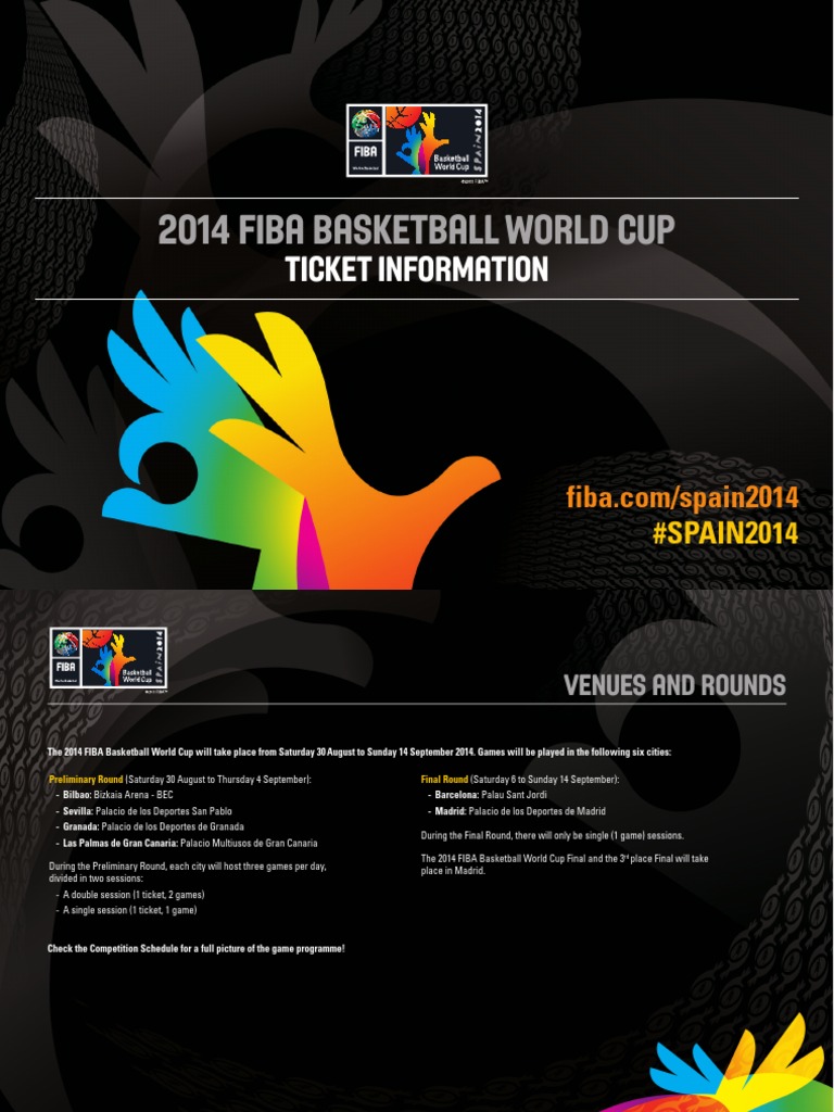 FIBA WC Spain 2014 Ticket Guide Eng PDF | PDF | Sports | Business