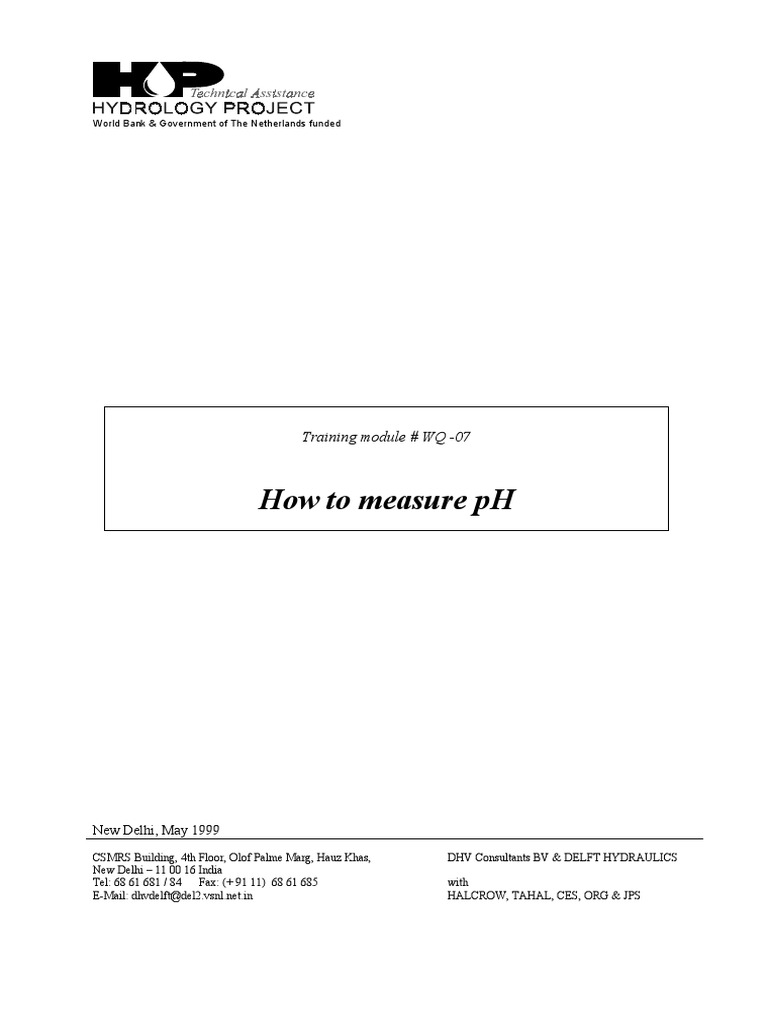 07 How To Measure The PH PDF | PDF | Ph | Buffer Solution