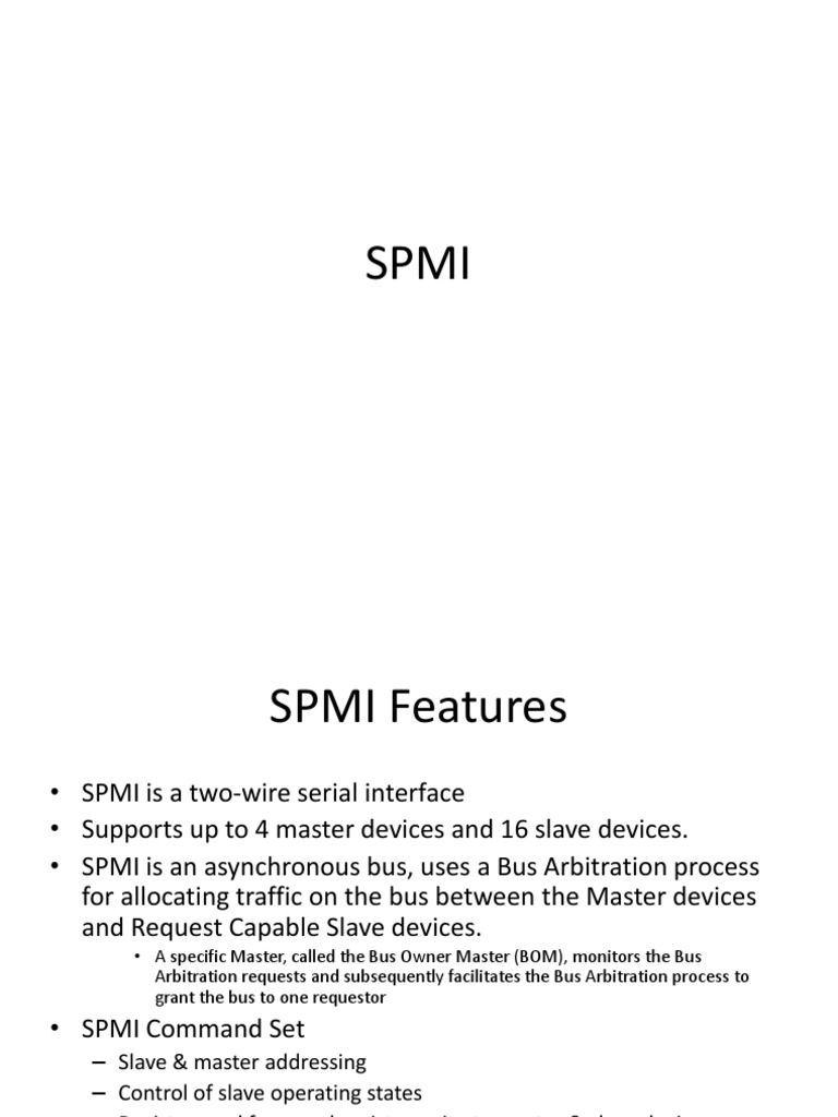 SPMI_interface.pptx | Electronics | Computer Networking