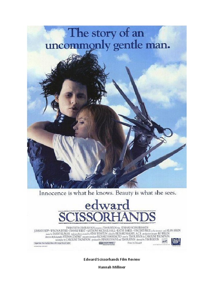 Edward Scissorhands Film Review PDF | PDF | Leisure
