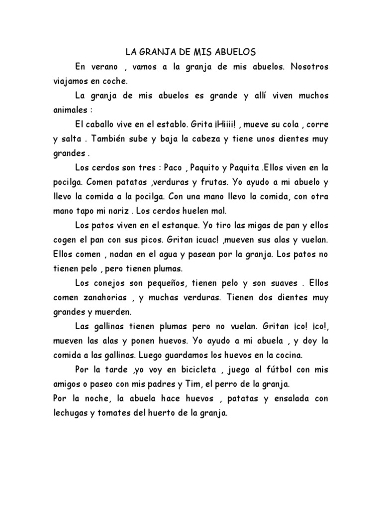 La Granja de Mis Abuelos | PDF