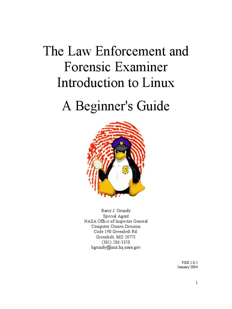 Forensic Guide To Linux Pdf Linux Distribution Linux