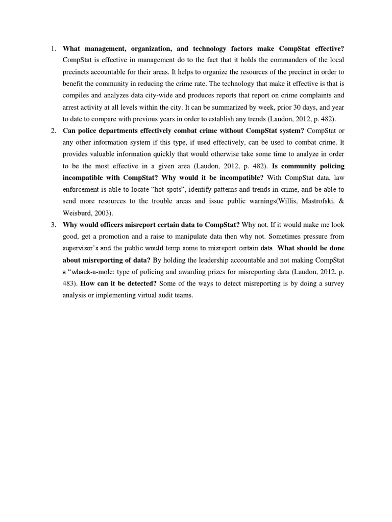 Incompatible With Compstat? Why Would It Be Incompatible? With Compstat ...