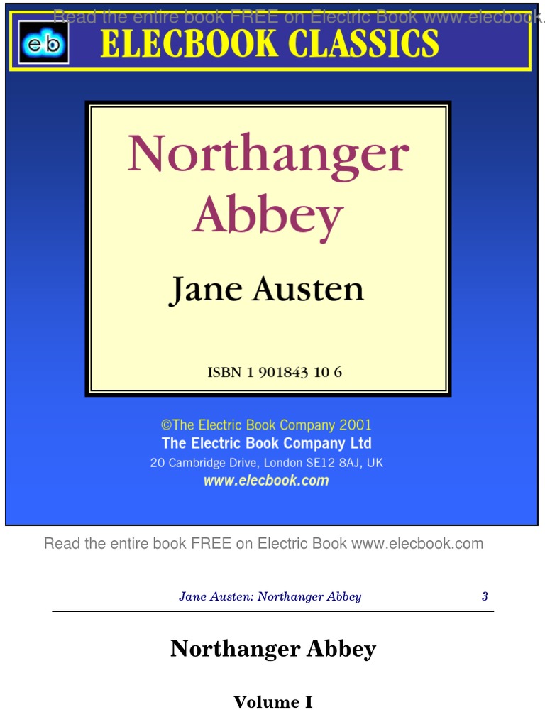 Northanger Abbey by Jane Austen Preview | Download Free PDF ...