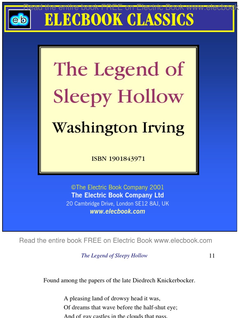 The Legend of Sleepy Hollow by Washington Irving Preview | PDF | The ...