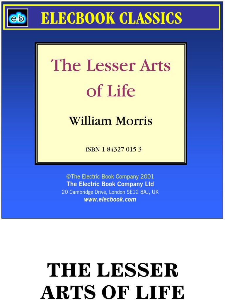 The Lesser Arts of Life by William Morris Preview | PDF | Pottery