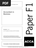 Free ACCA Business and Technology (BT) Practice Questions | PDF ...