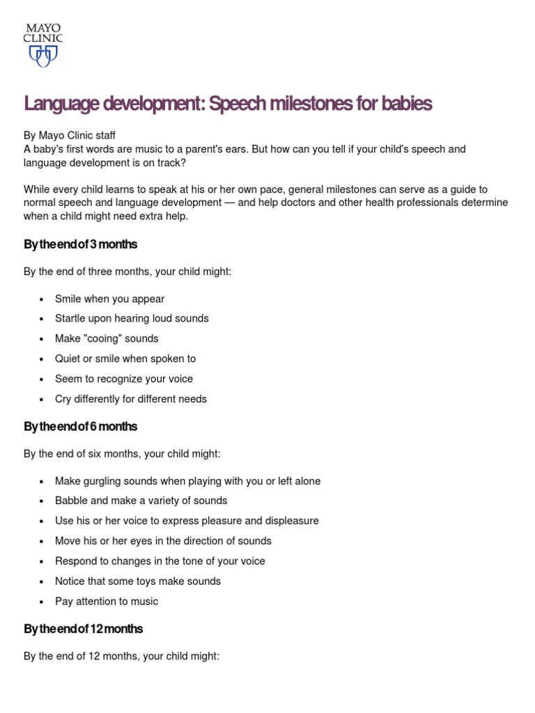 Language Development | PDF | Language Development | Dermatitis