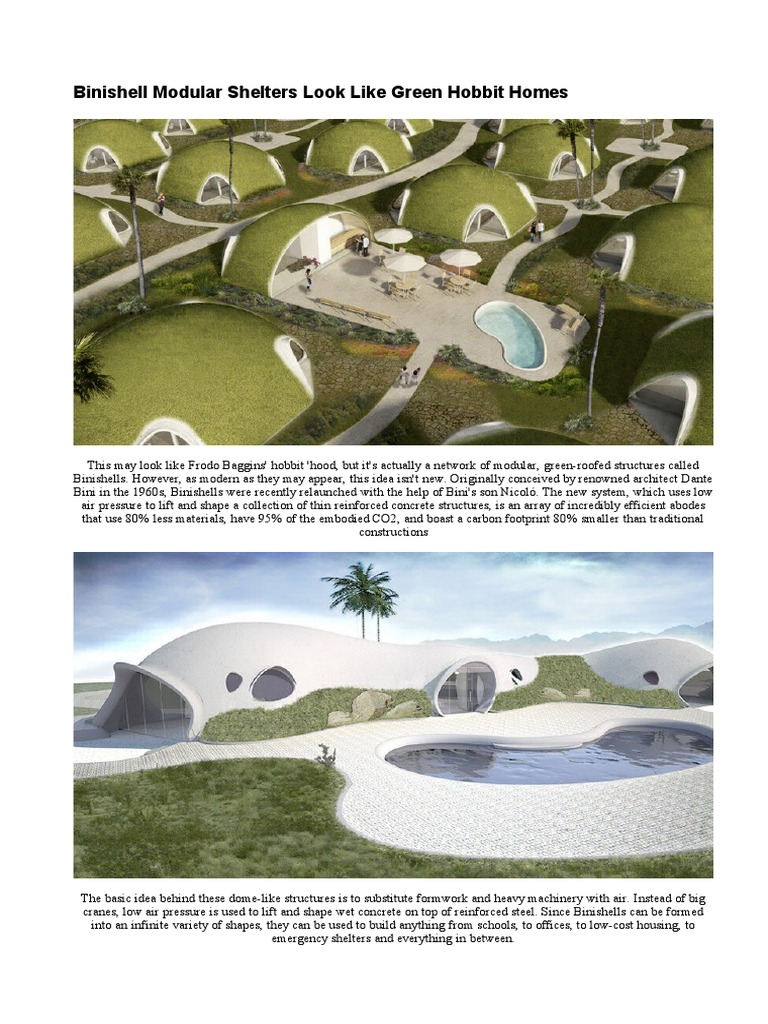 Binishell Modular Shelters | PDF | Concrete | Engineering
