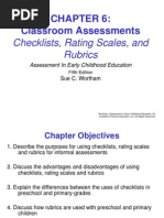 Assessing with Checklists, Rubrics, and Scales | PDF | Rubric (Academic ...