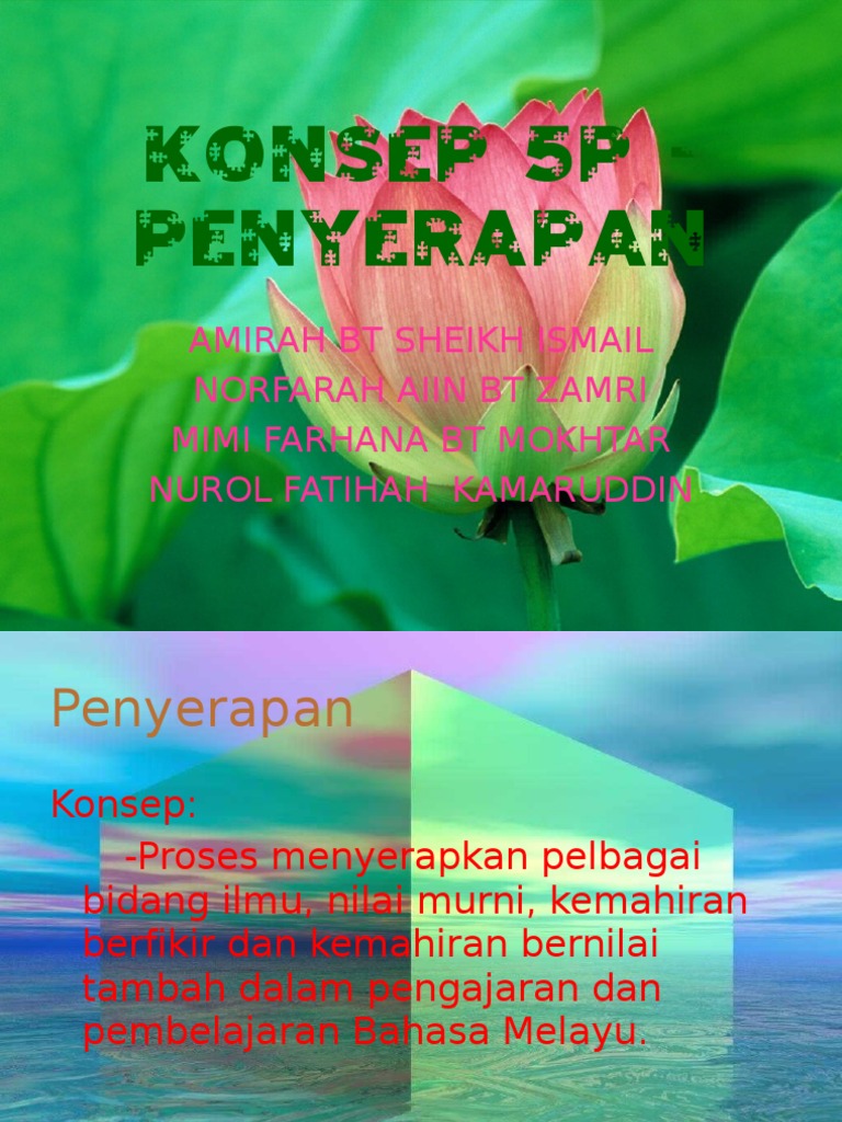 Konsep 5P - Penyerapan | PDF