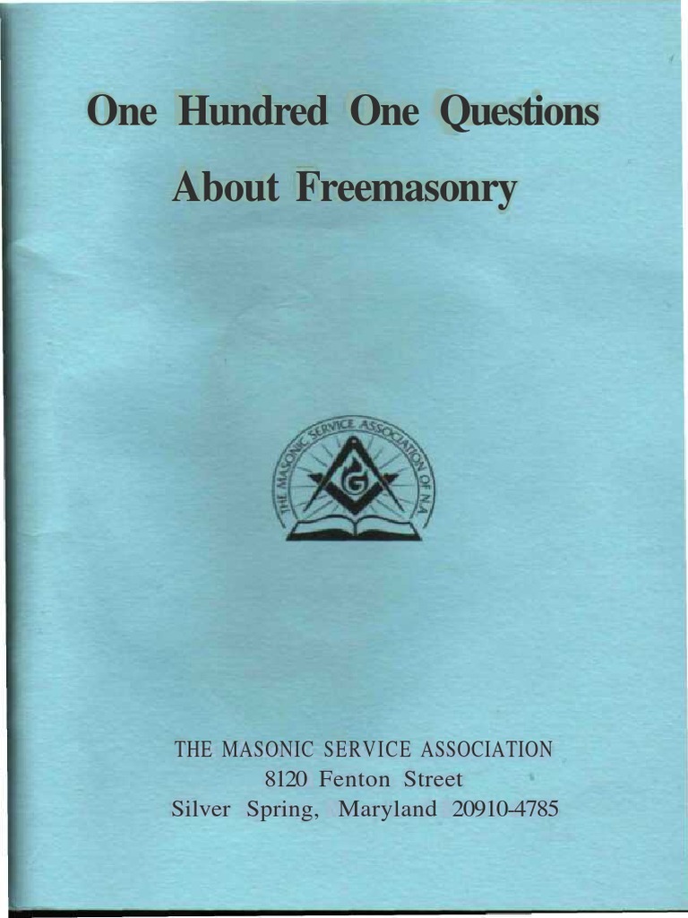 One Hundred One Questions About Freemasonry PDF | PDF | Freemasonry ...