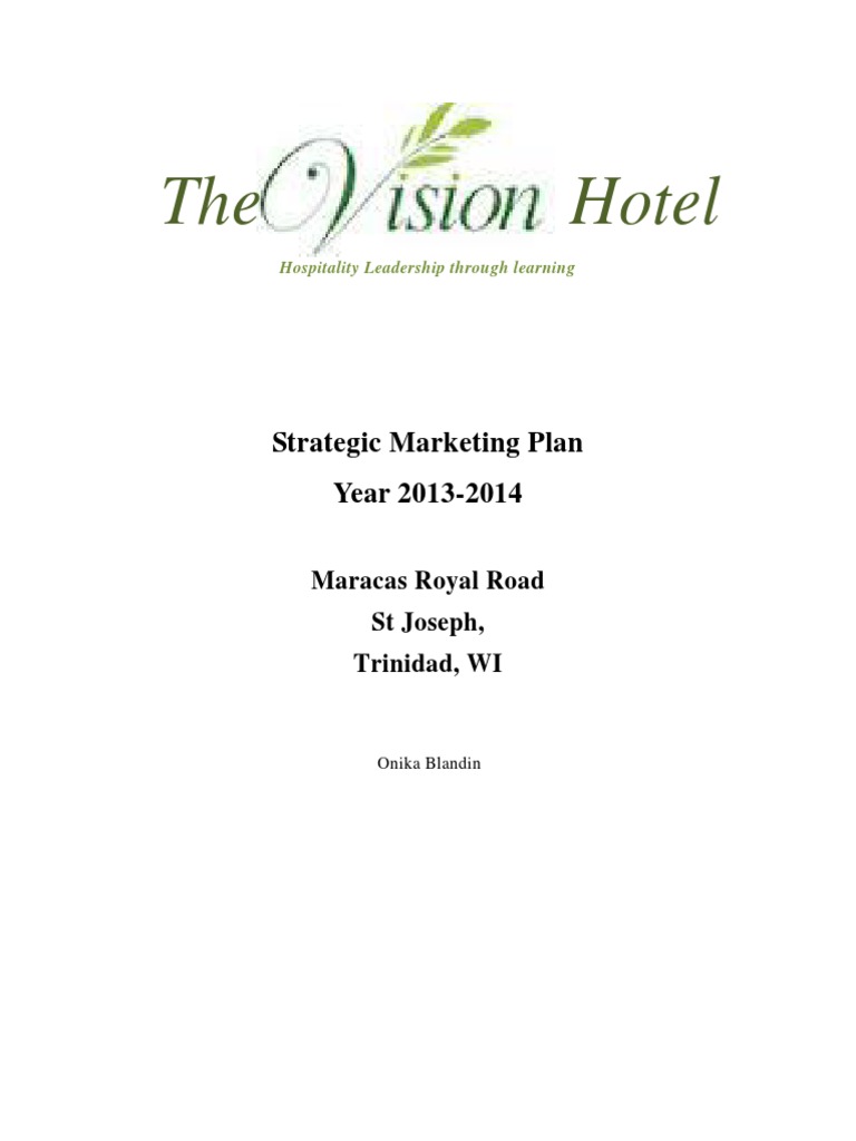 The Vision Hotel Market Plan | Download Free PDF | Tourism | Marketing ...